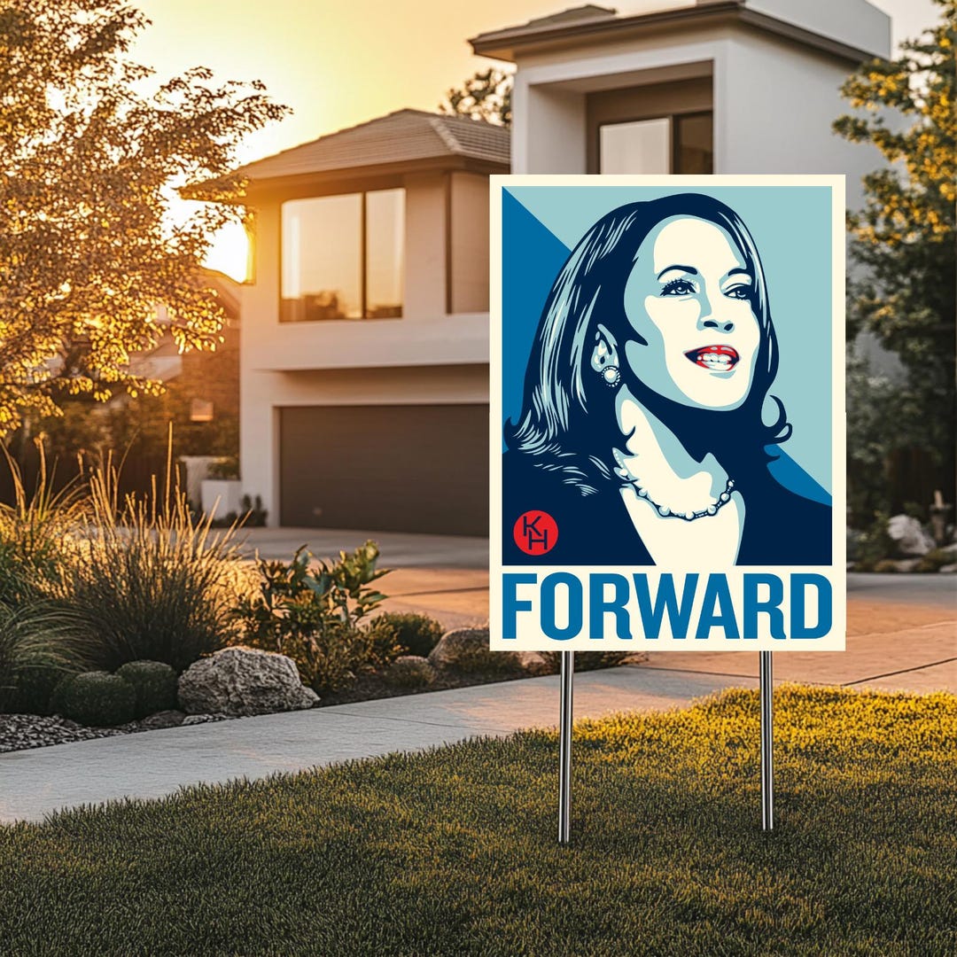 Forward Kamala Harris Yard Sign, Election 2024 Yard Sign, Vote for ...