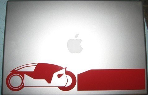 Tron Movie Light Cycle Macbook Vinyl Rub-on Decal Sticker Sci - Etsy