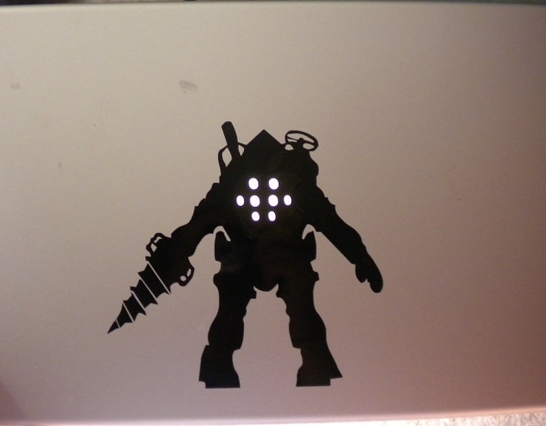 Big Daddy Vinyl Rub on Decal Sticker Bioshock Macbook - Etsy