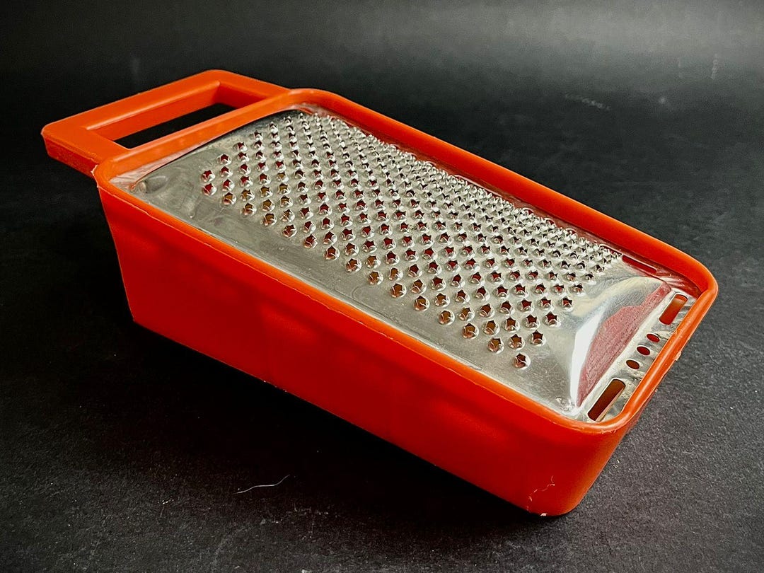 Steel Cheese Grater With Red Box and Tray Parmesan Cheese Grater ...