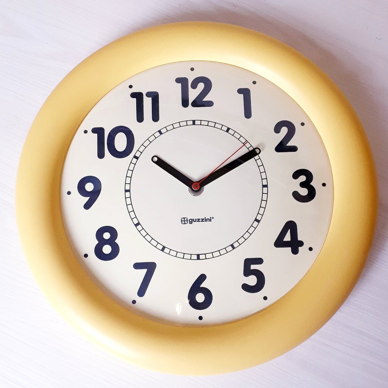 80s Wall Clock - Etsy