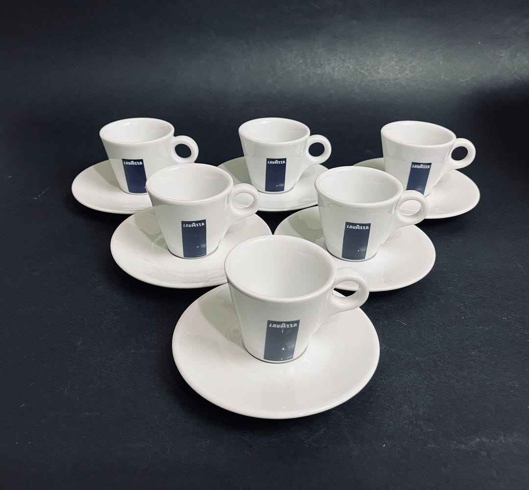 Lavazza Set of 6 Ipa Italy Coffee Cups Vintage Italian Espresso Cups ...