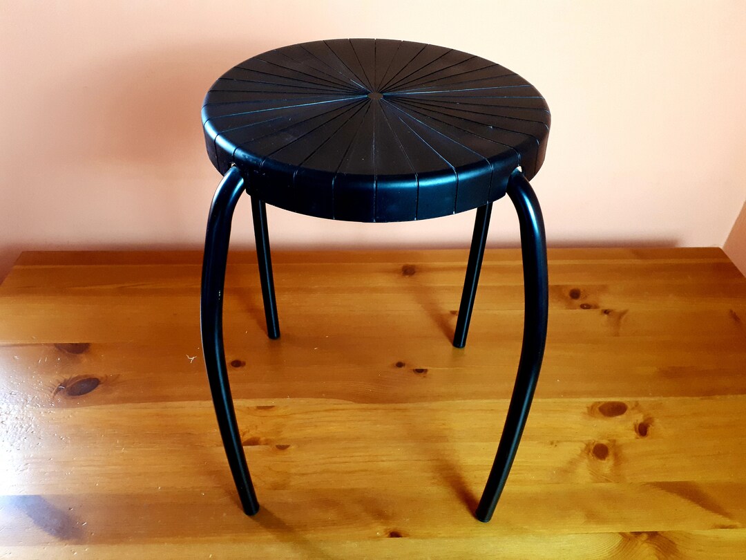 Ikea Frosta Stool Design Maria Vinka Black Stool Retro Modern Vintage ...