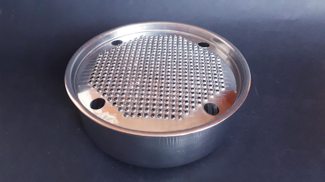 Vintage Round Steel Cheese Grater With Parmesan Container Bowl Made in ...
