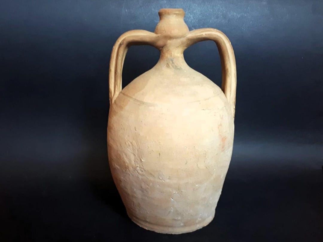 Apulian Amphora in Ancient Terracotta (vummile) H 31 Cm Double Handle ...