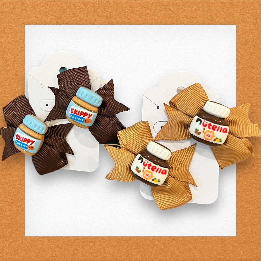 Kawaii Condiment Pigtail Bows - Etsy