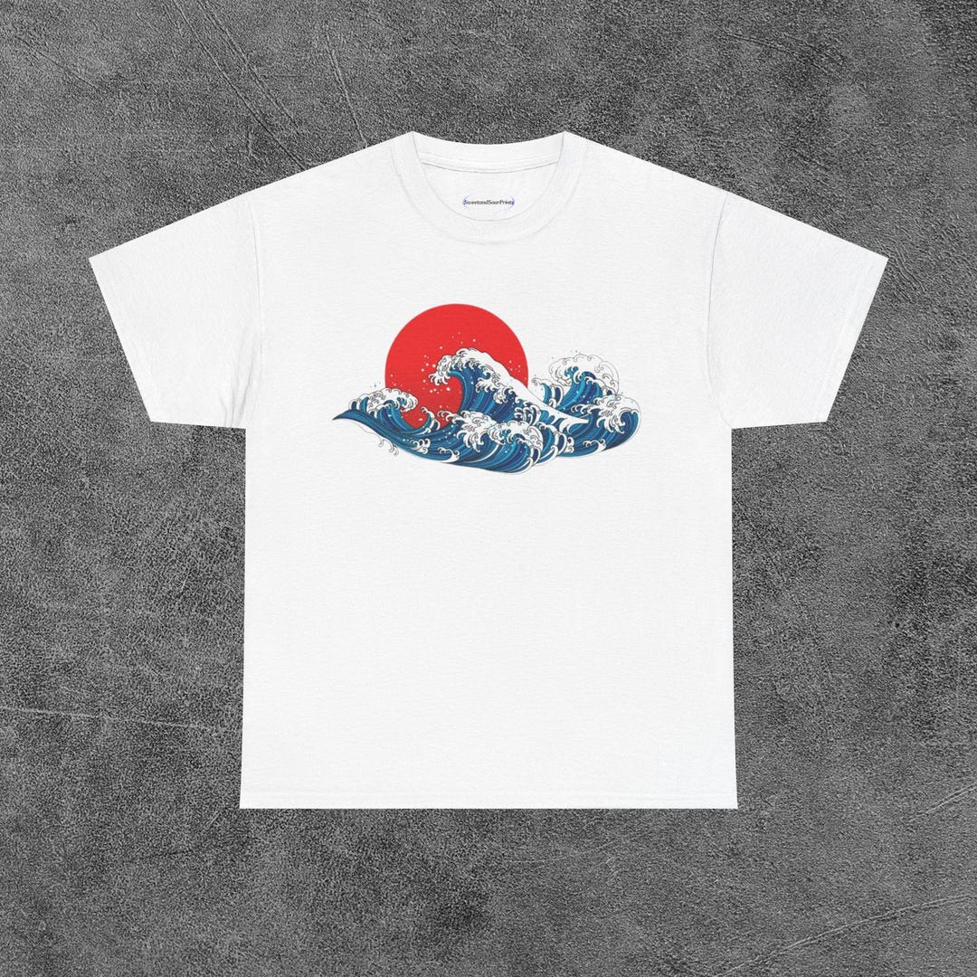 The Great Wave off Kanagawa Hokusai Unisex Shirt, Japanese Wave Shirt ...