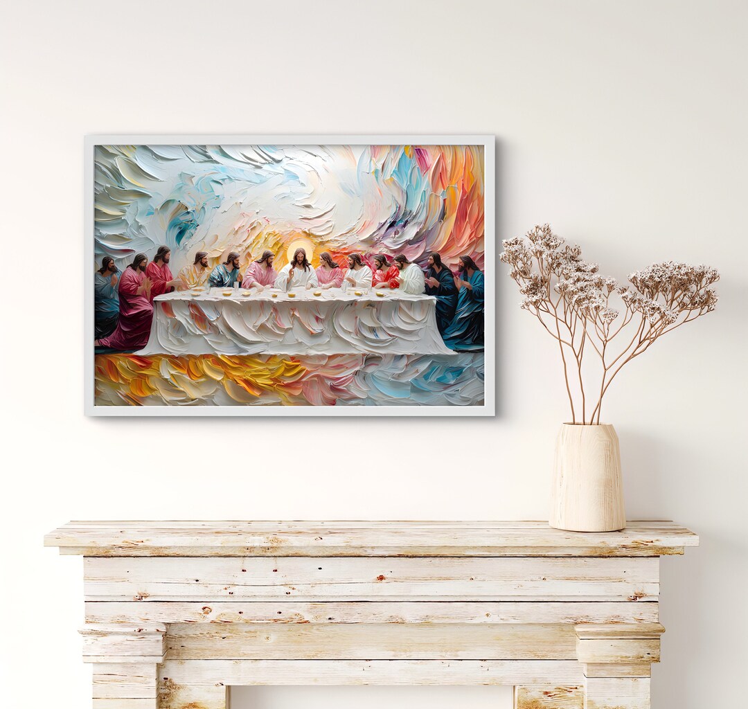 The Last Supper Home Decor Wall Digital Print Art Contemporary ...