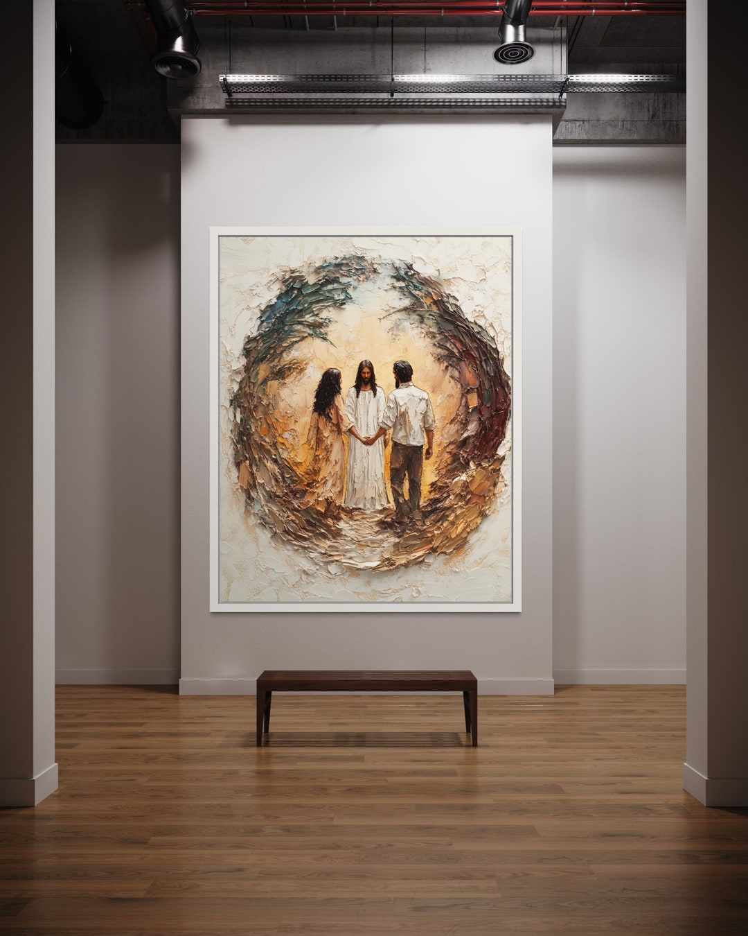 Christian Marriage Blessing Art: Jesus, Couple Painting - Etsy