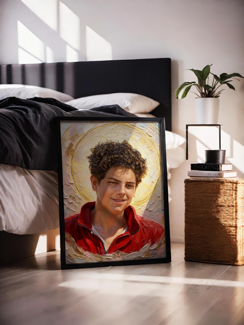 Saint Carlo Acutis Painting: Modern Catholic Wall Art (digital Download ...