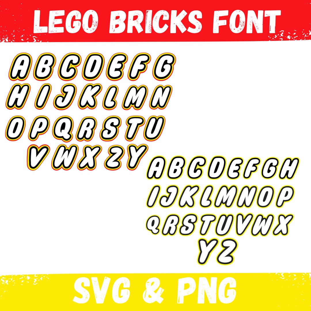 Brick Font SVG, Building Font Svg Files for Cricut and Silhouette ...