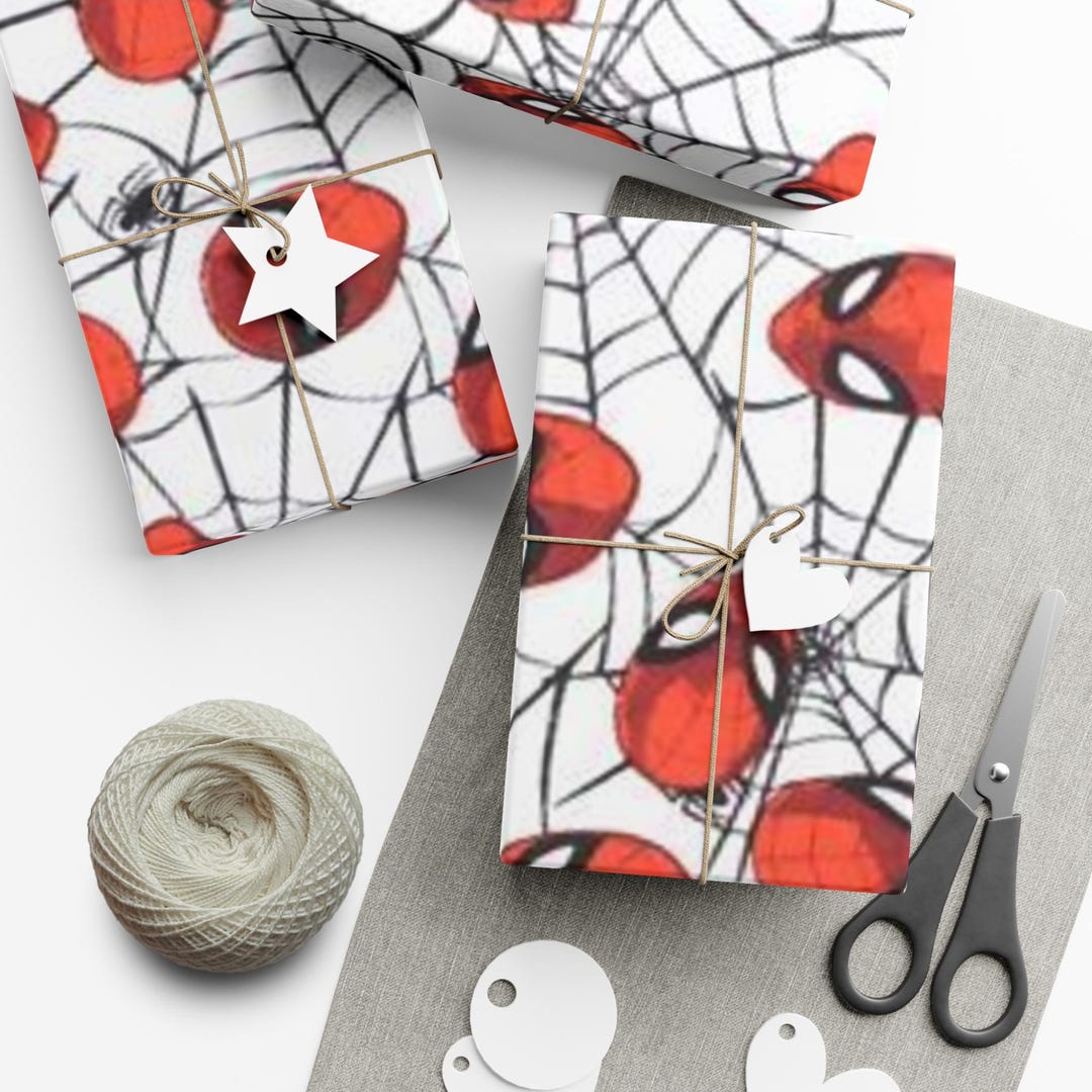 Spider-man Gift Wrap Papers - Fun Comic Party Supplies, Birthday ...