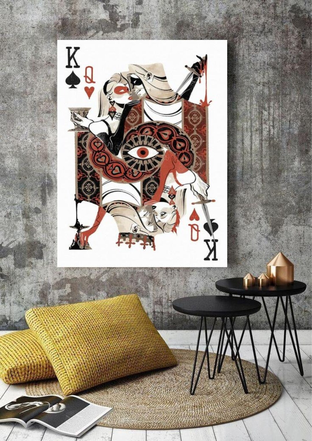 King of Spades, King of Spades Canvas, King of Spades Wall Art, King of ...