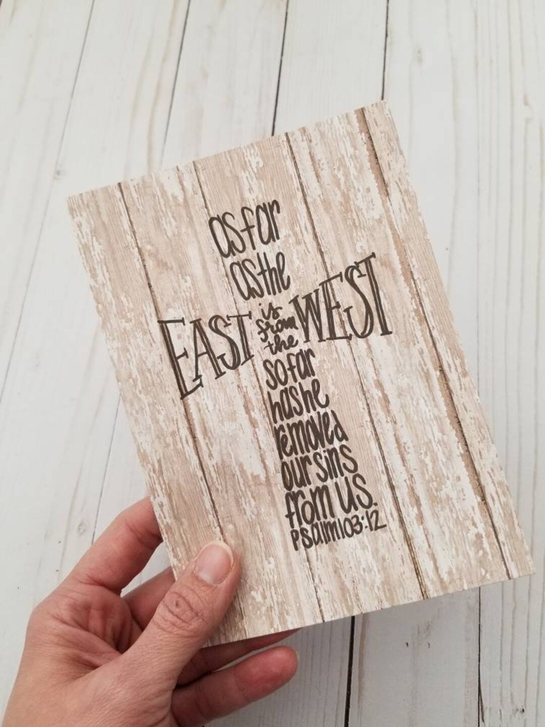 Handwritten Cross Word Art//5x7 Unframed//reproduction Piece//unique ...