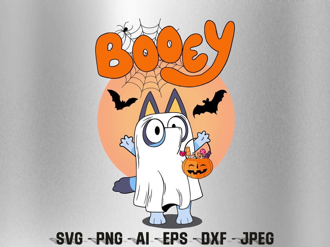 Booey Bluey Halloween PNG PDF Eps Dxf for Your Custom Designs - Etsy