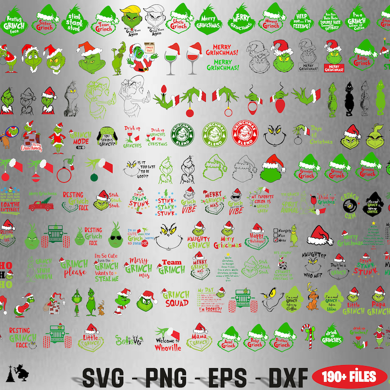 Grinch Svg File - Etsy