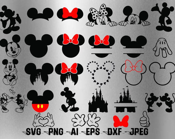 Mouse Vector SVG Bundle, Clipart, Eps, Png, Ai, Pdf, Layered Digital ...