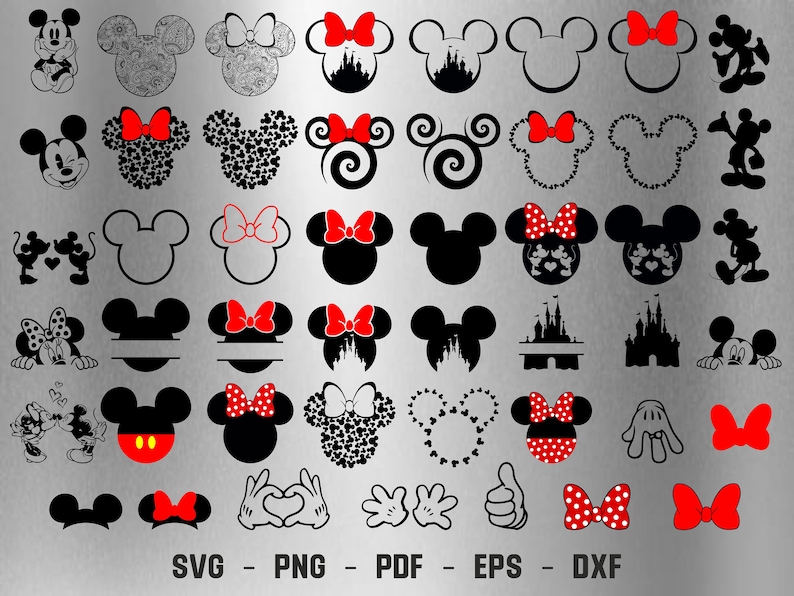Mouse Vector SVG Bundle, Clipart, Eps, Png, Ai, Pdf, Layered Digital ...