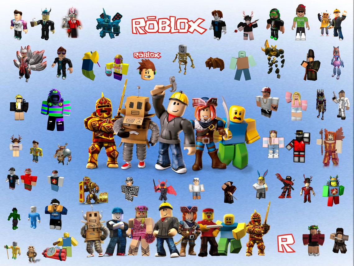 Gaming PNG Clipart Bundle, Roblocks Png Clipart Bundle, Transparent ...