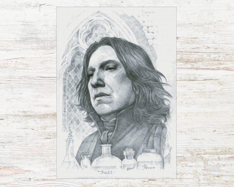Severus Snape Cross Stitch Pattern: Instant Download (PDF, XSD File ...