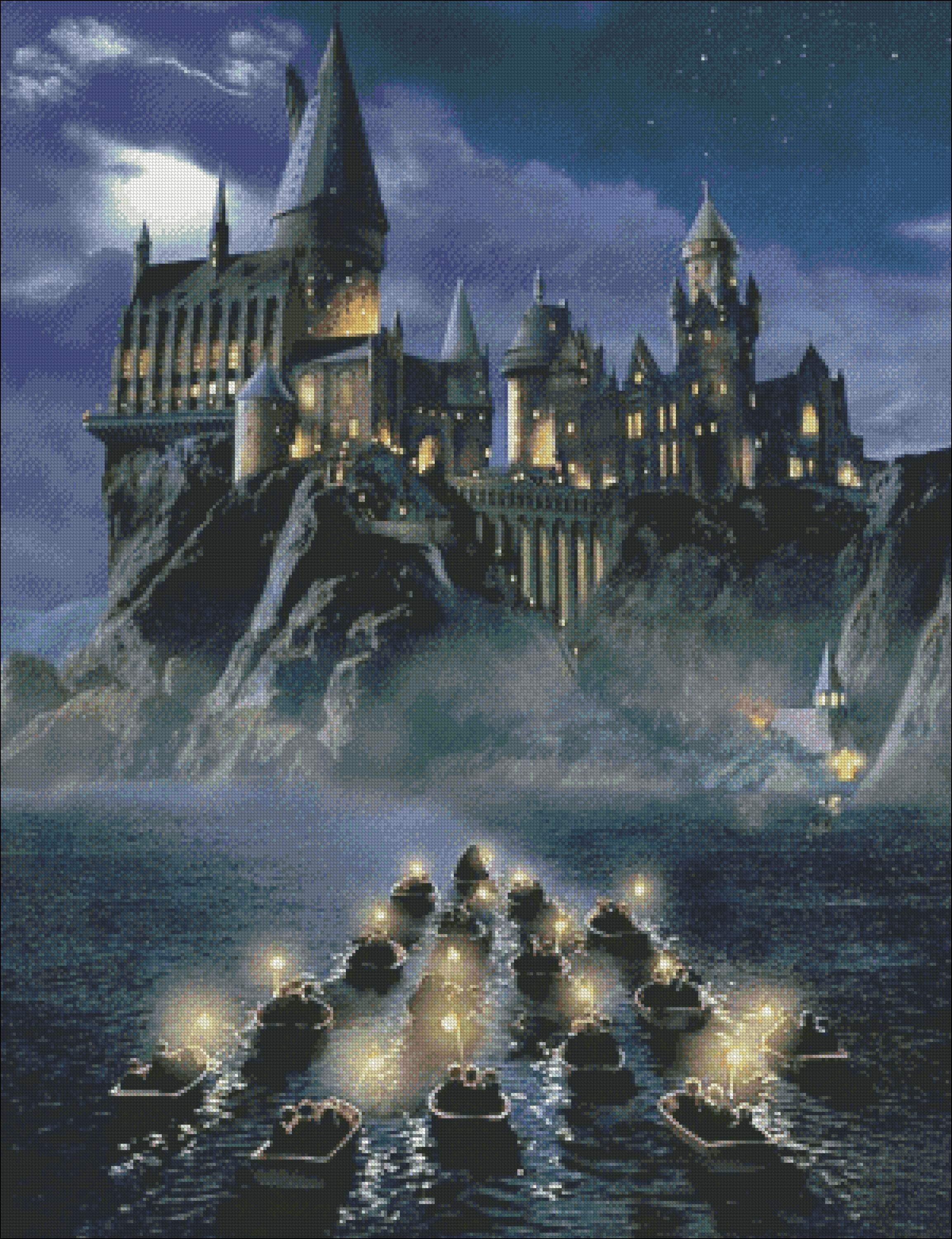 School of Magic Cross Stitch Pattern: Instant Download (PDF, XSD File ...