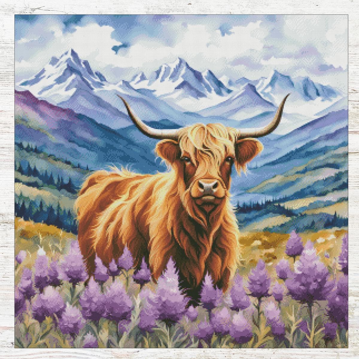 Highland Cow Cross Stitch Pattern, Scotland Instant Download PDF ...