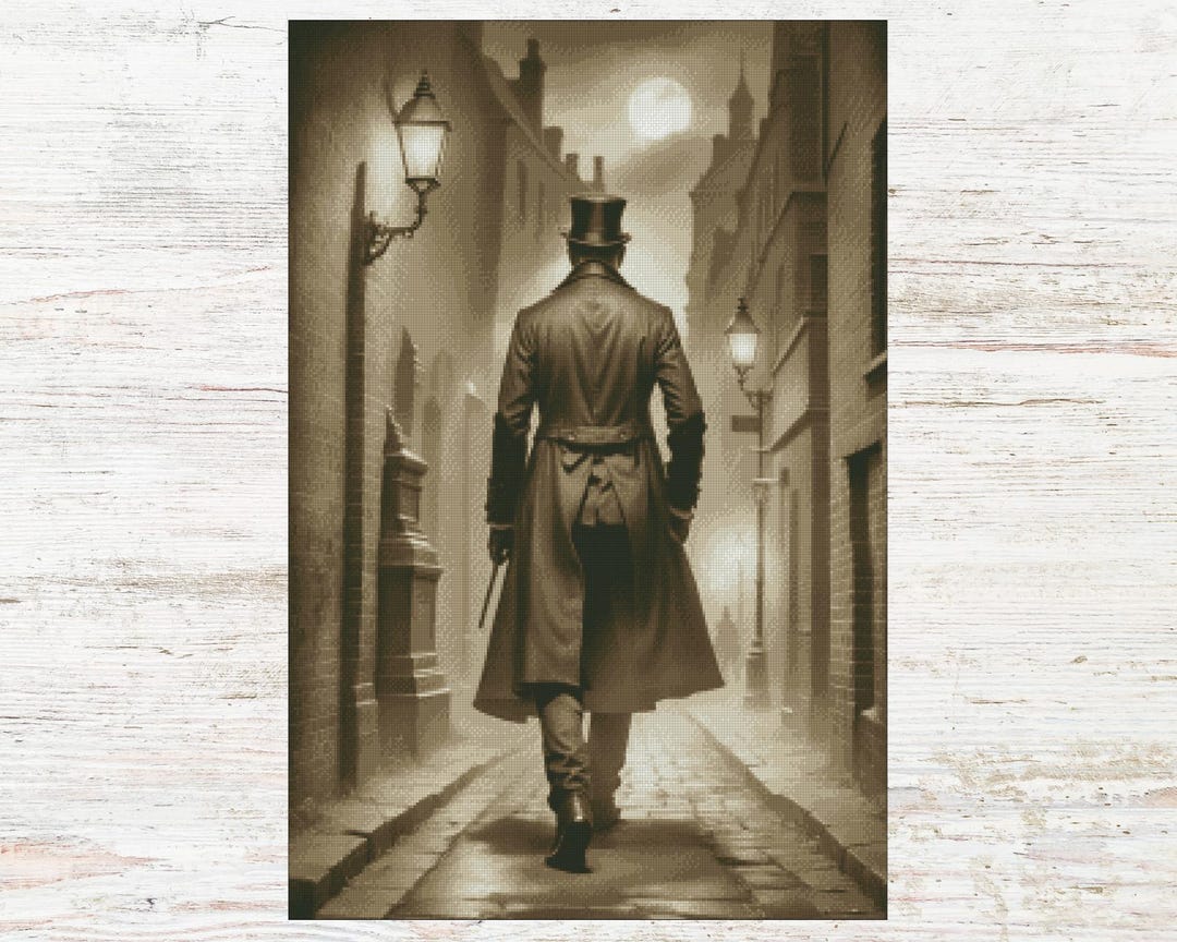 Jack the Ripper Cross Stitch Pattern: Instant Download (PDF, XSD File ...