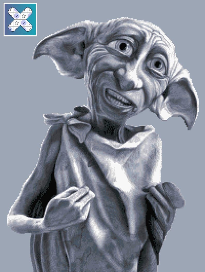 Dobby House Elf Cross Stitch Pattern: Instant Download (PDF, XSD File ...