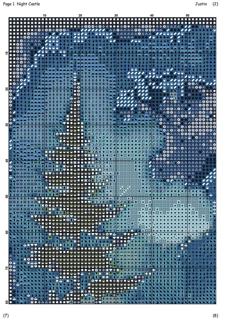 Vampire Castle Cross Stitch Pattern: Instant Download (PDF, XSD File ...