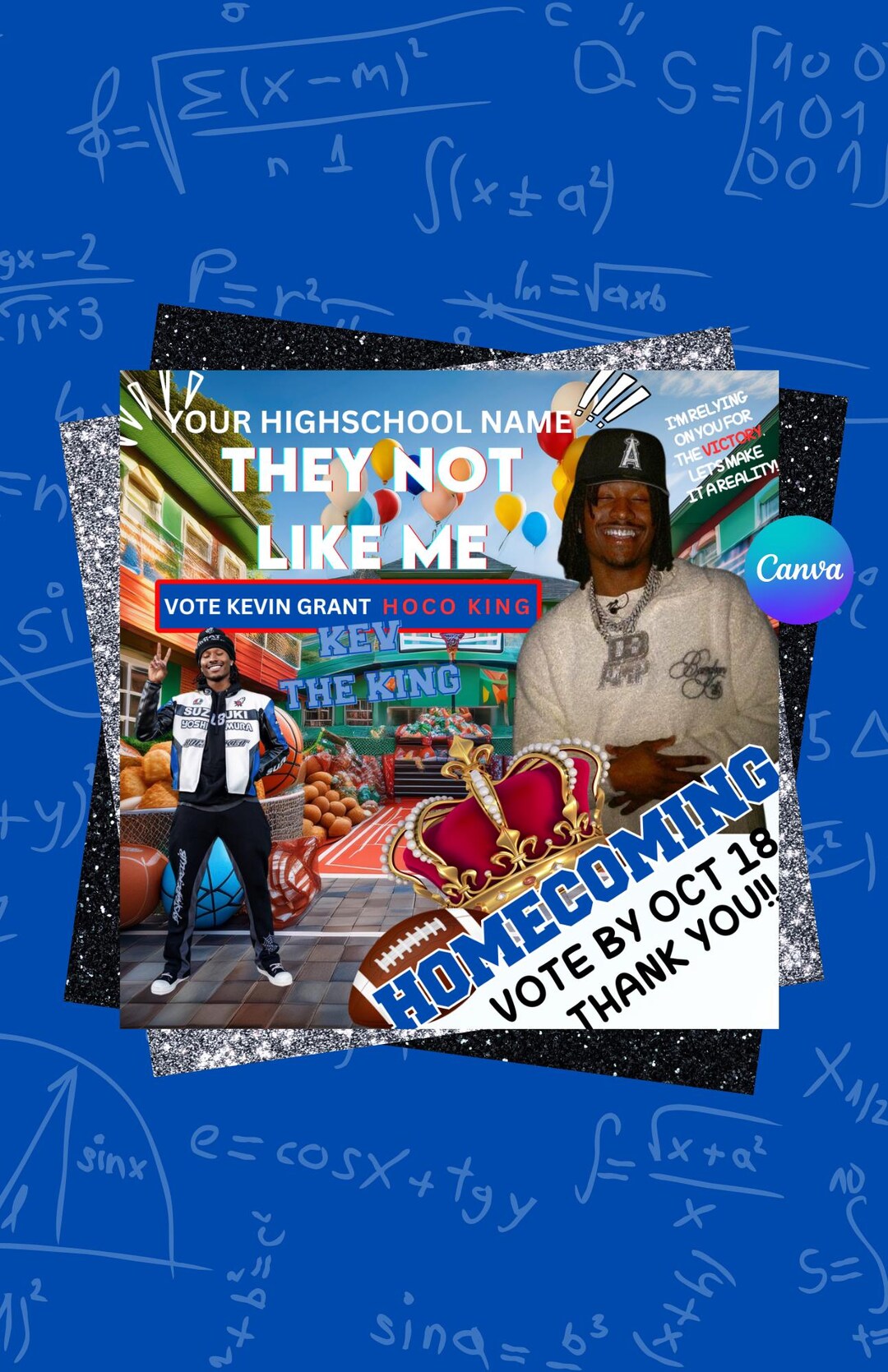 Homecoming Announcement for Boys, Homecoming Flyer Design, HOCO ...