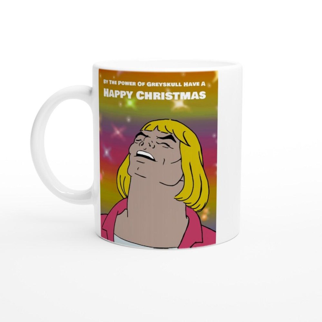 Fun 80s He Man Inspired Christmas Mug, Retro Gift, 80s Inspired, He Man ...