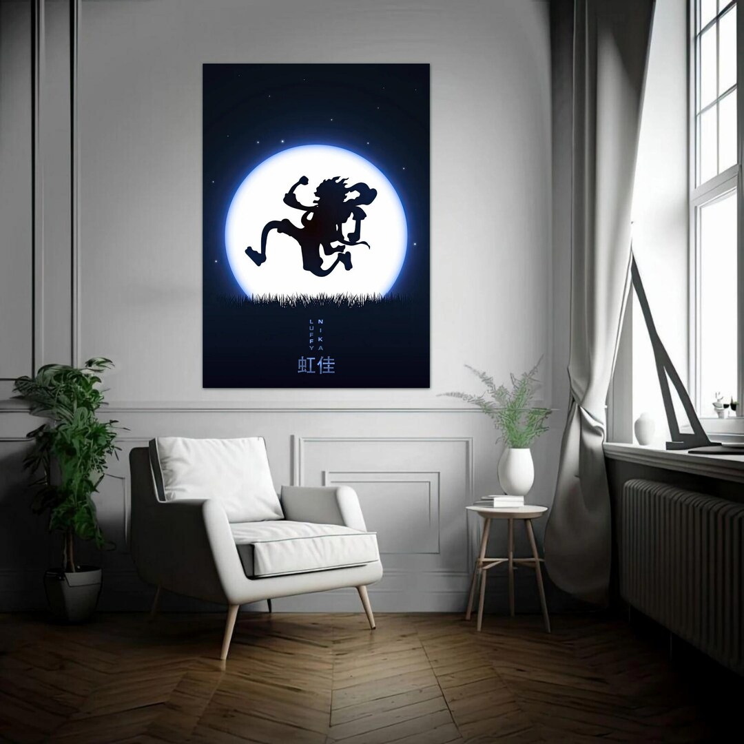 One Piece Luffy Midnight Victory Metal Poster - Etsy