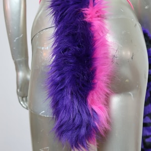 Purple Furry Clip on Tails! Your Choice! Purple Faux Fur Costume Tails ...
