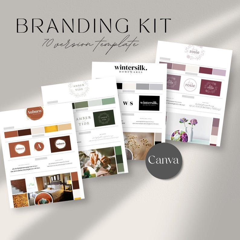 Luxury Branding Kit, Brand Board Logo, DIY Branding Kit, Business ...