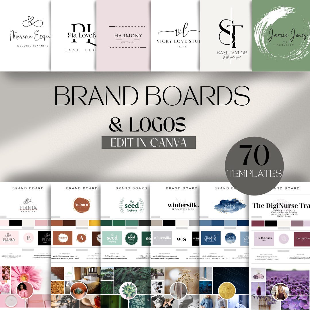 Luxury Branding Kit, Brand Board Logo, DIY Branding Kit, Business ...