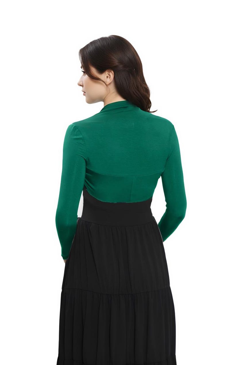 Long Sleeve Shrug Sewing Pattern PDF | Knit Bolero Top | Digital ...