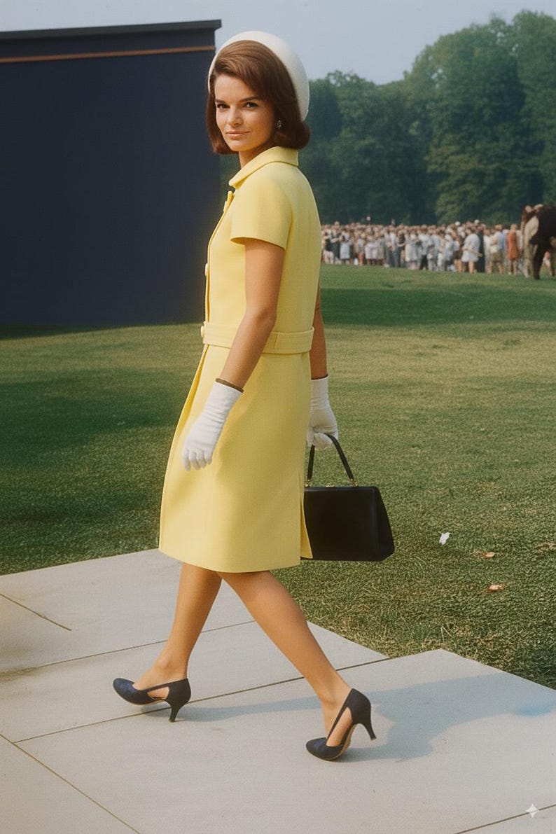 1960s First Lady Suit Sewing Pattern: Retro Double-breasted Skirt (size ...