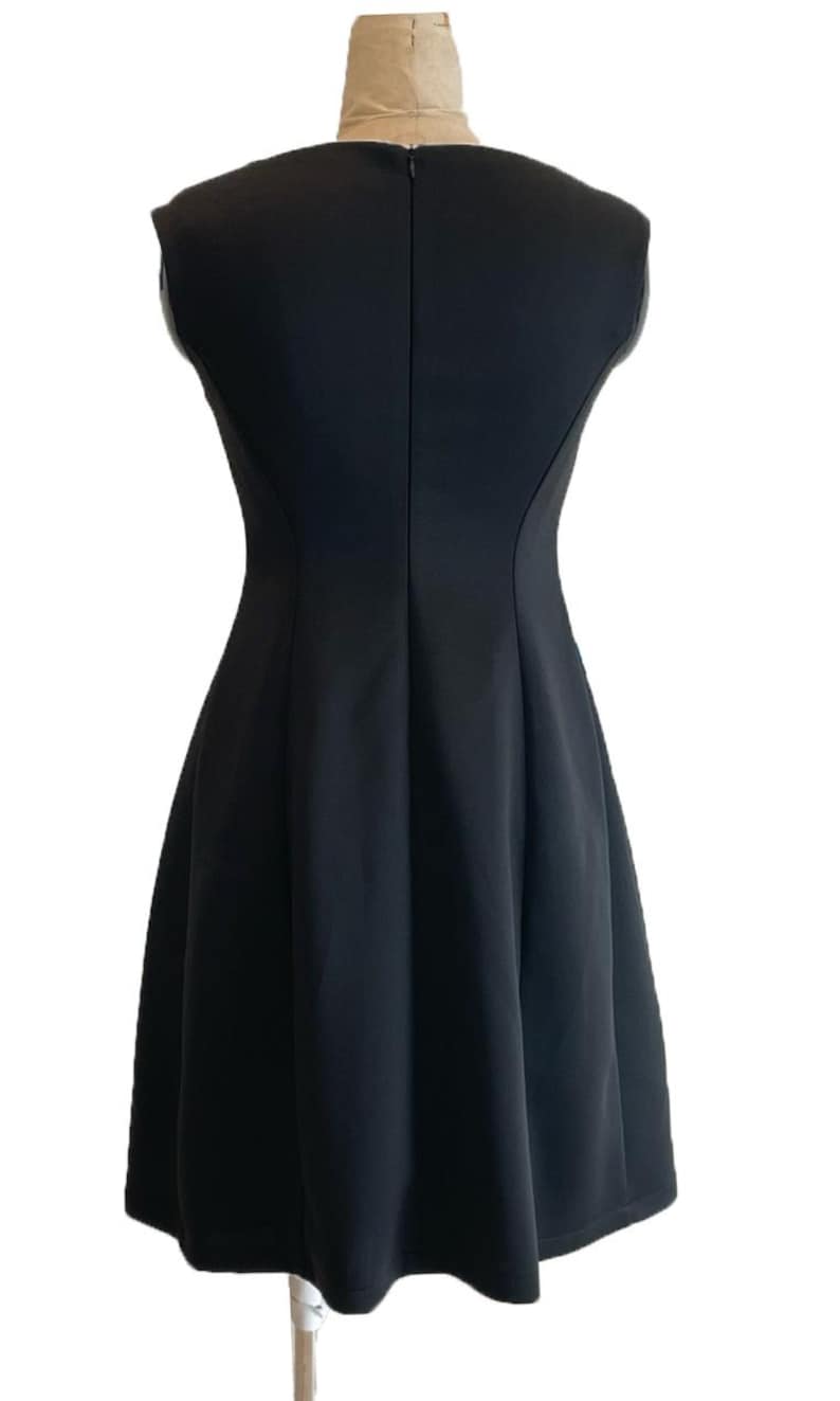 A-line Flare Dress PDF Sewing Pattern: Sleeveless Boat Neck, US Size 0 ...