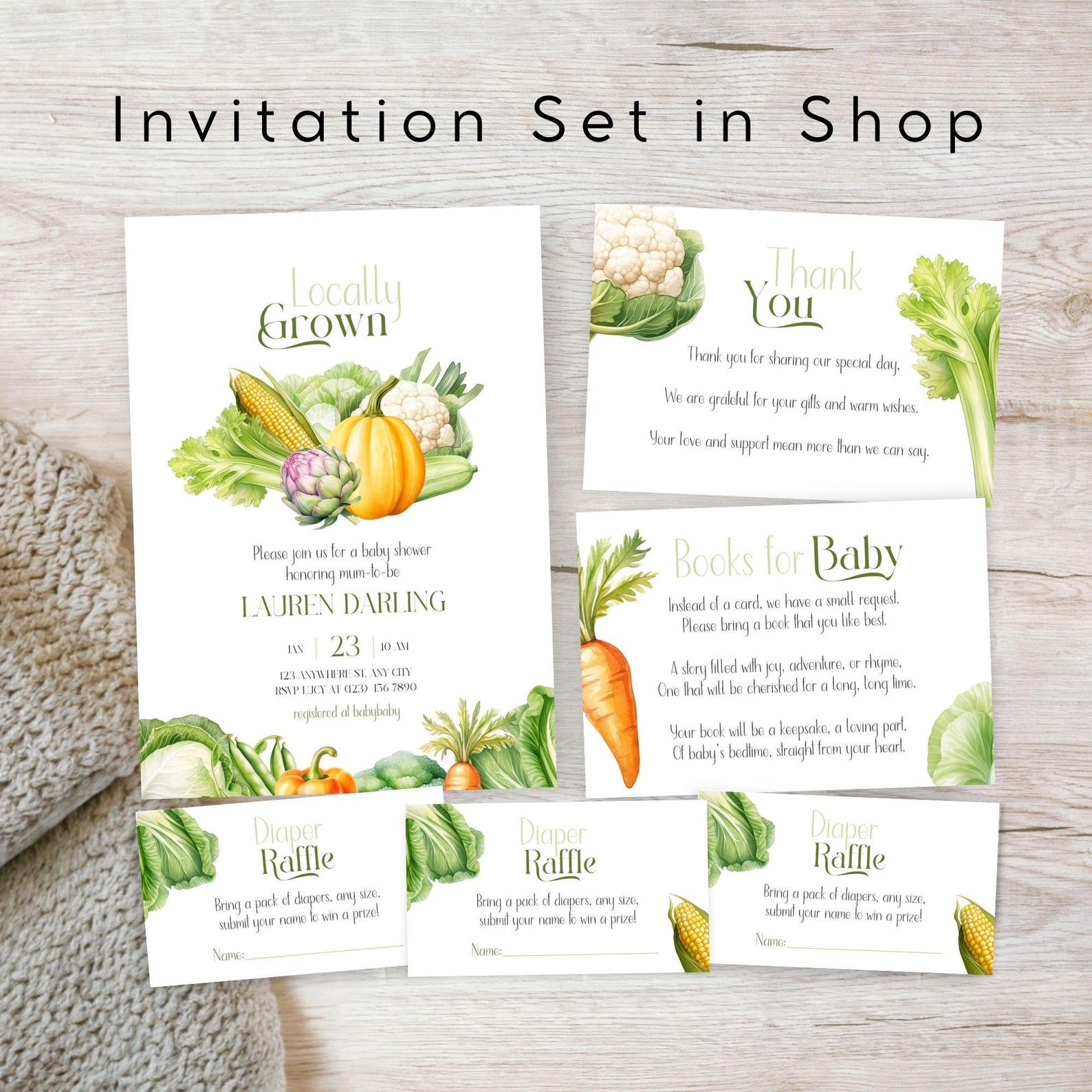 Locally Grown Baby Shower Welcome Sign, Gender Neutral, Farmers Market ...