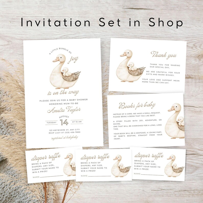 Mother Goose Baby Shower Digital Invite, Nursery Rhyme Theme, Gender ...