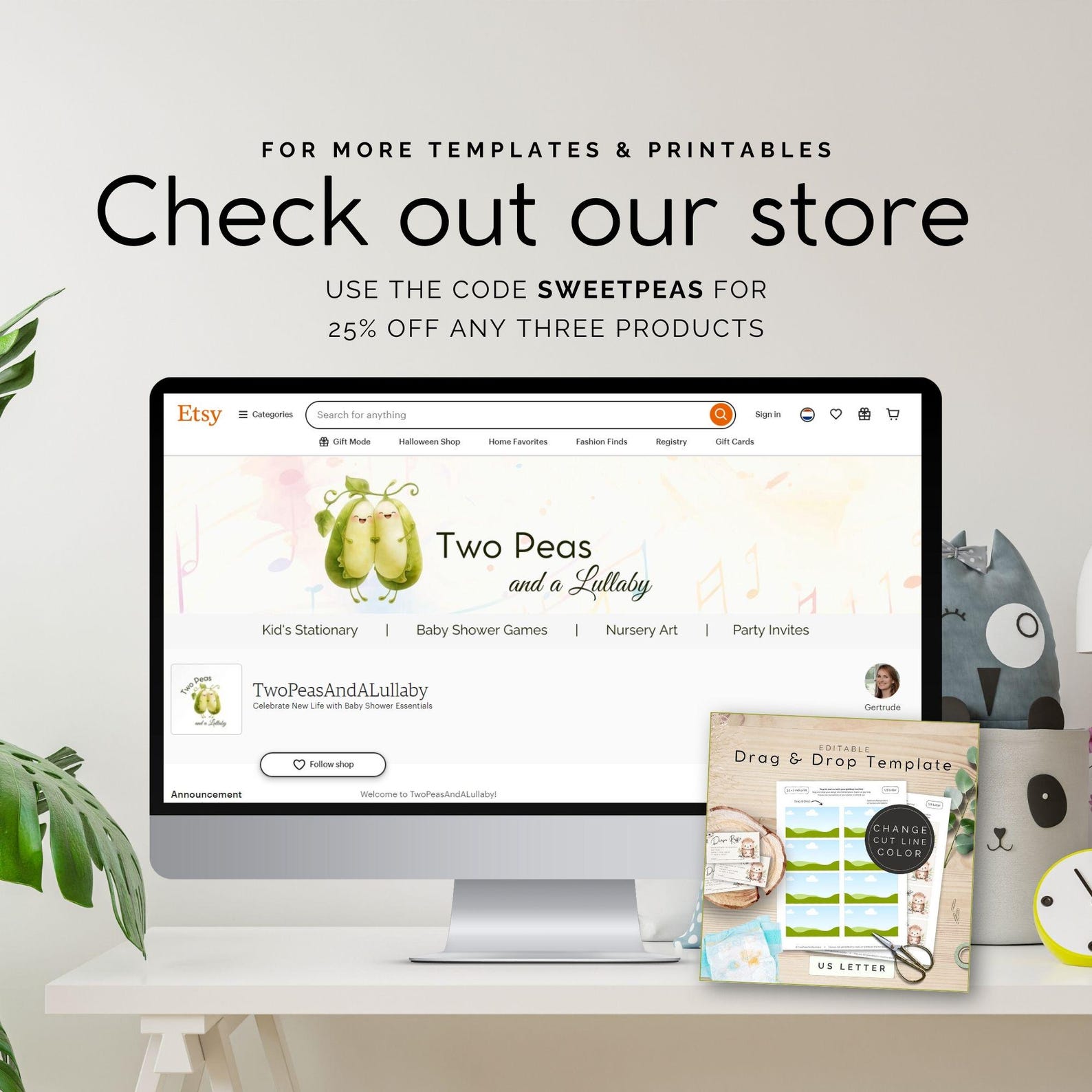 Minimalist Baby Shower Diaper Raffle, Filigree Borders, Gender Neutral ...