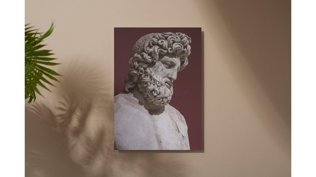 Greek God Zeus Digital Art Poster Printable Wall Art Gift for Home or ...