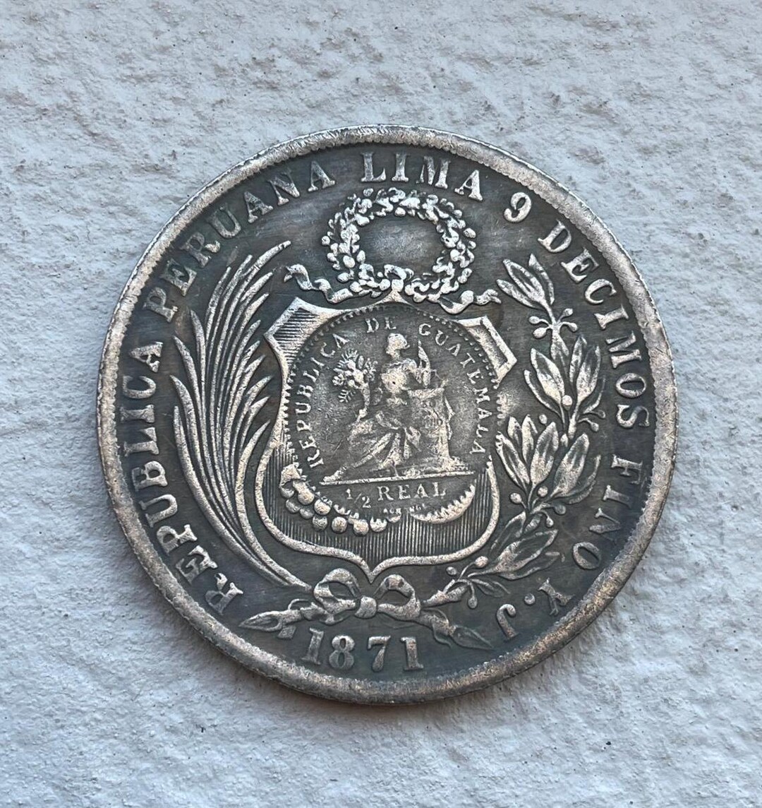 Coin 1 Sol 1871 Peru - Etsy
