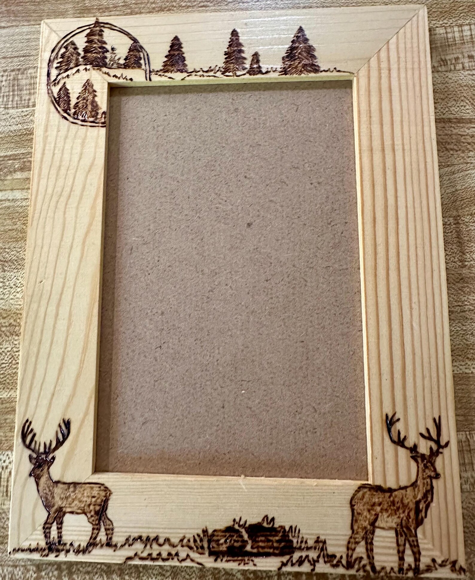 Deer & Trees Frame - Etsy