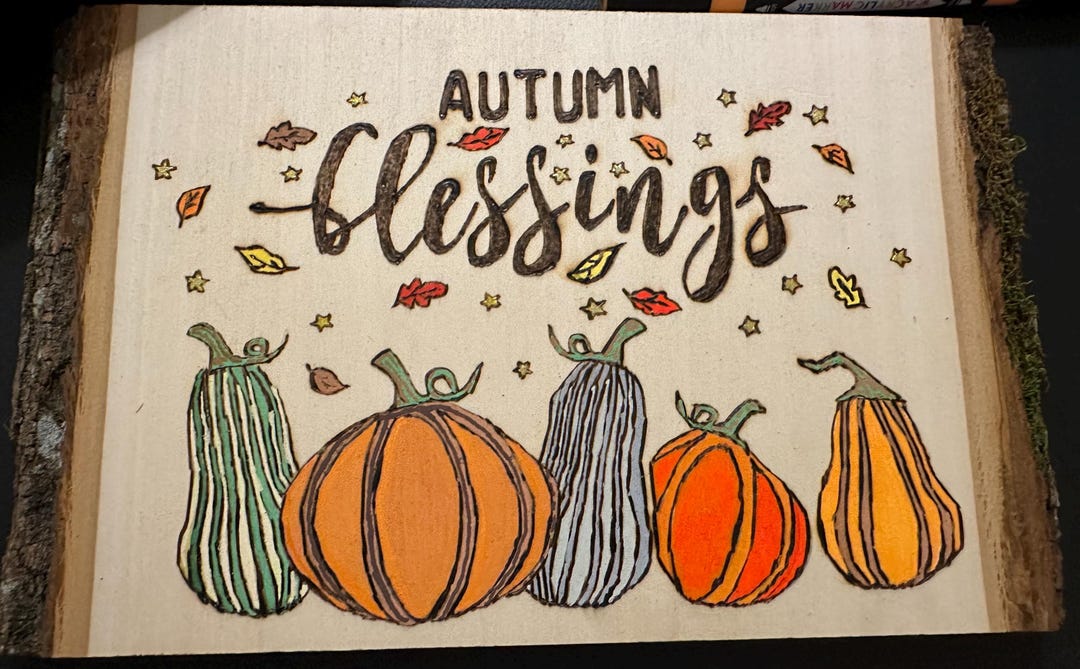 Autumn Blessings Sign - Etsy