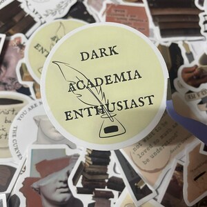 Nostalgic Dark Academia Retro Vintage Aesthetic Ephemera Sticker Bundle ...