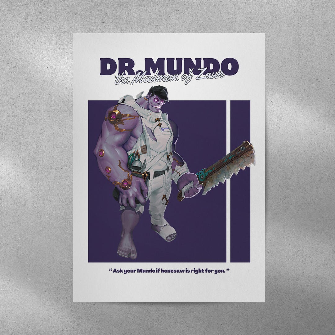 League of Legends, Dr. Mundo Poster, Arcane Poster, Gaming Wall Poster ...