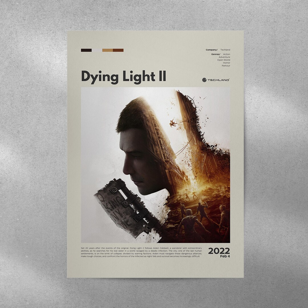 Dying Light 2 Poster, Game Room Poster, Gaming Wall Poster, Gaming ...