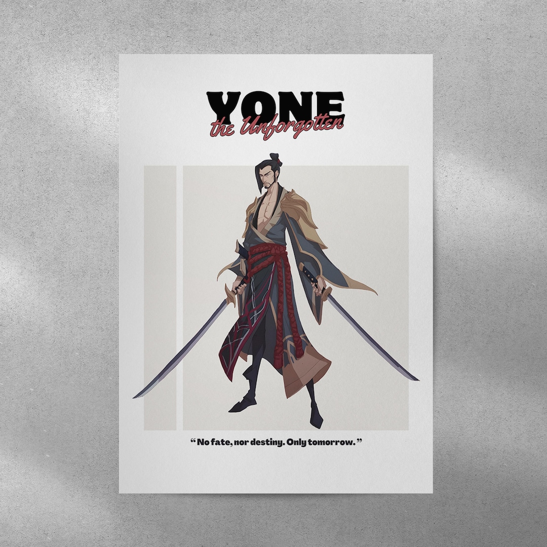 League of Legends, Yone Poster, Arcane Poster, Gaming Wall Poster ...