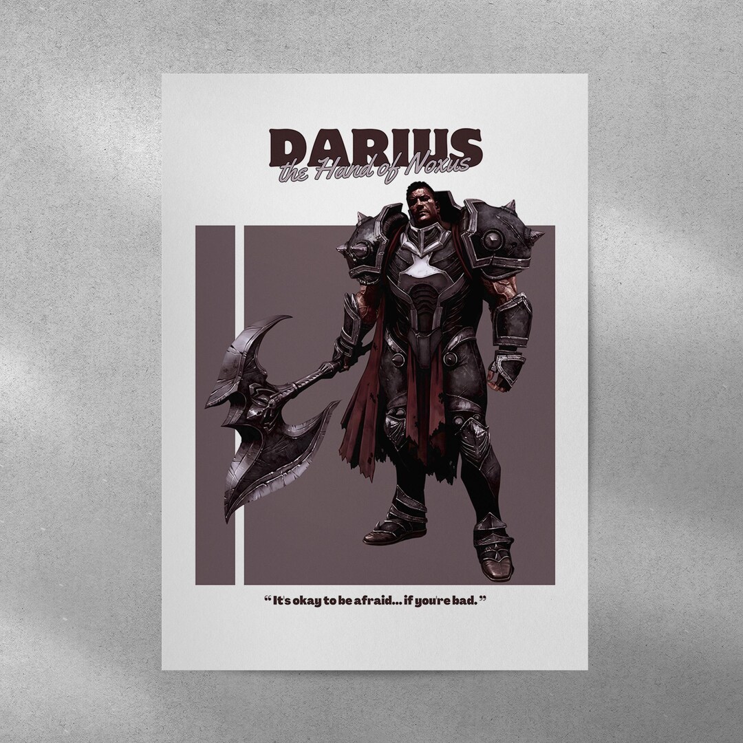 League of Legends, Darius Poster, Arcane Poster, Gaming Wall Poster ...